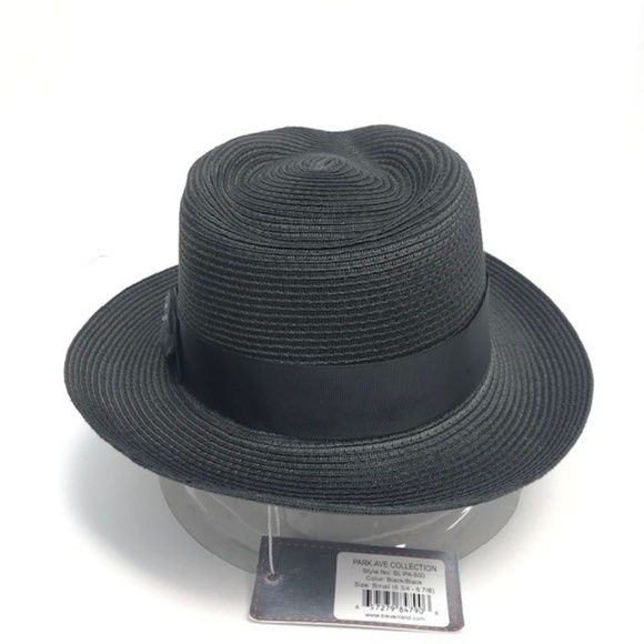 Steven Land | Accessories | Mens Steven Land Black Fedora Hat Park Ave ...